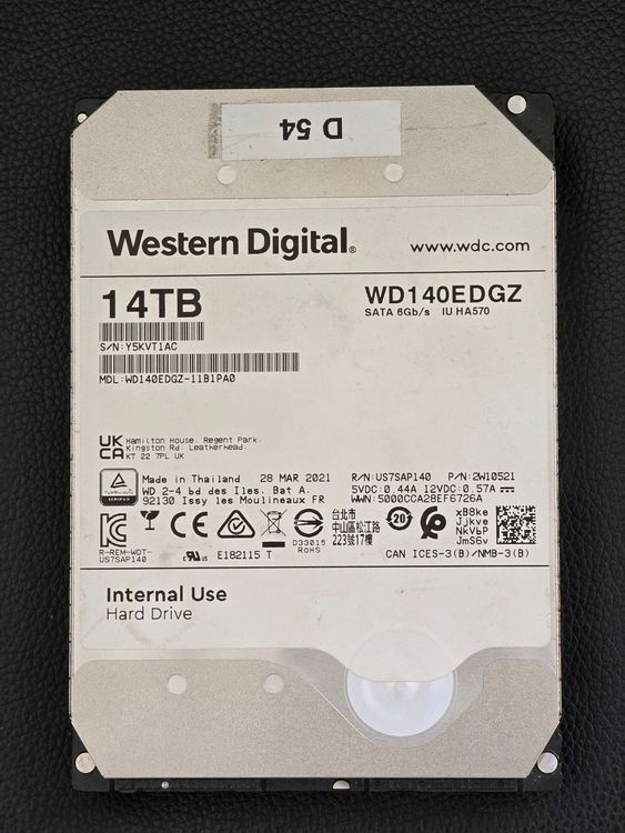 HDD WD 14TB WD140EDGZ - 13629h (Gebraucht) in Pregassona für CHF 150 ...
