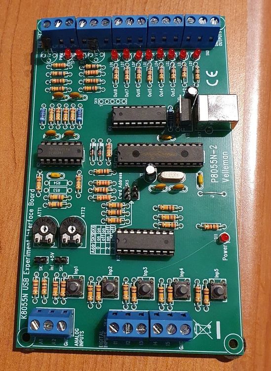 USB Experiment-Interface-Board (Neu (gemäss Beschreibung)) in Kestenholz für CHF 20 – nur ...