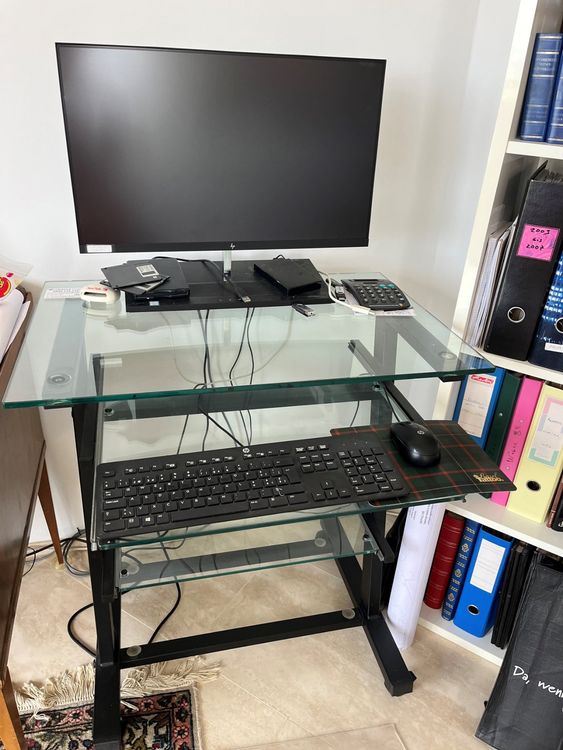 Computertisch aus Glas | Kaufen auf Ricardo