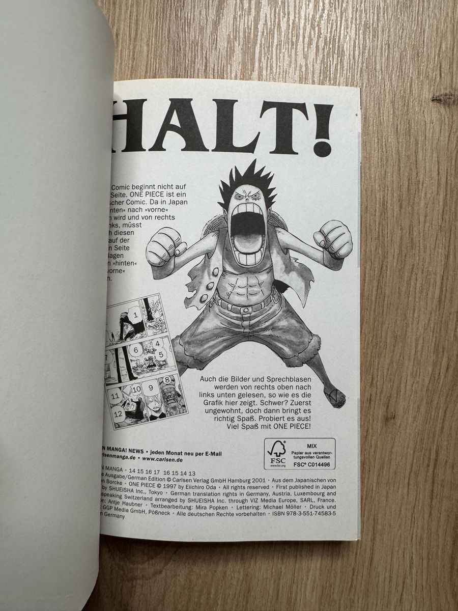 One Piece Manga Band 3 - Die Suche geht weiter! (Gebraucht) in Biberist ...