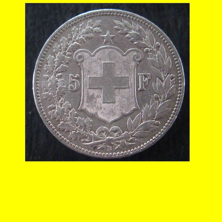 5 Franken 1890 - Silber - Helvetia | Kaufen auf Ricardo