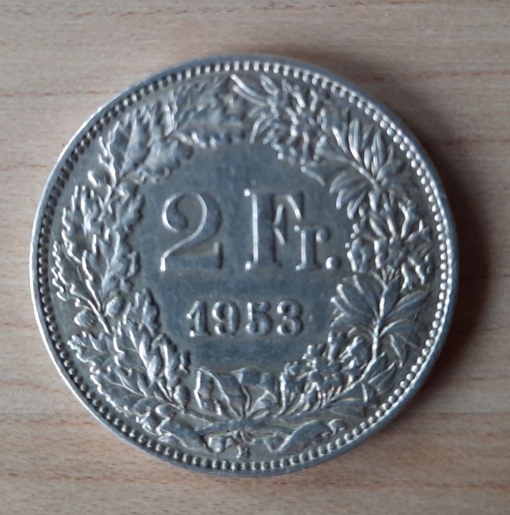 2 Franken 1953 (Gebraucht) in Wolfhausen für CHF 6.2 – mit Lieferung auf Ricardo kaufen