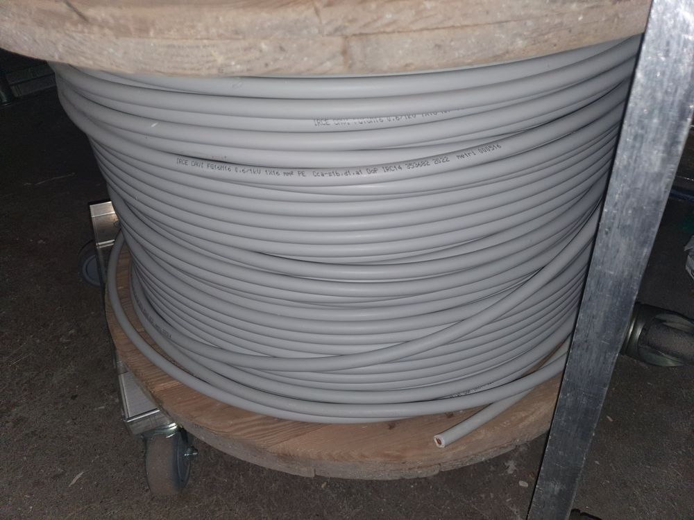 Kabel Einzelleiter 1x16mm2 PE Litze POT 1x16 T-Litze 1 Meter (Neu ...