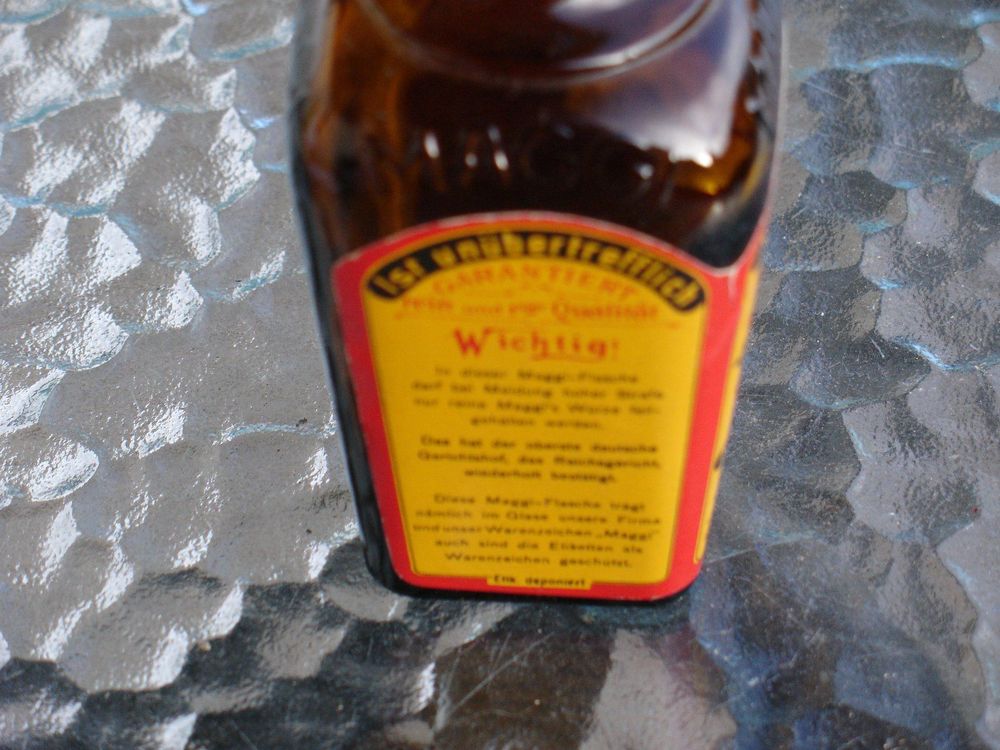 Alte Maggi-Würze-Flasche | Kaufen auf Ricardo