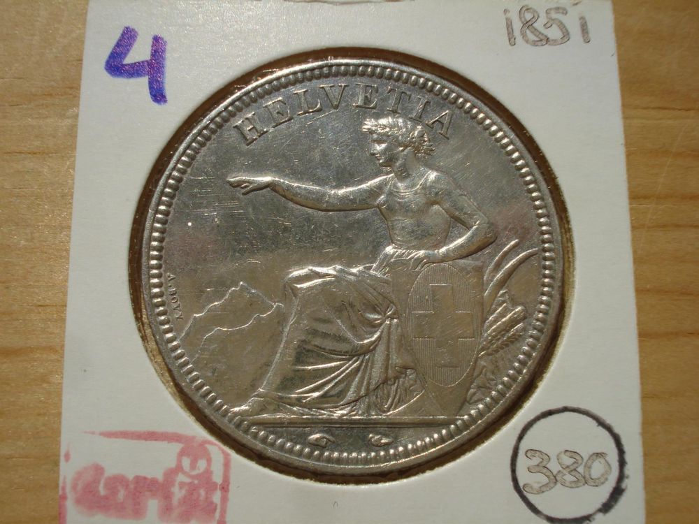 (4) 5 Franken 1851 | Kaufen auf Ricardo