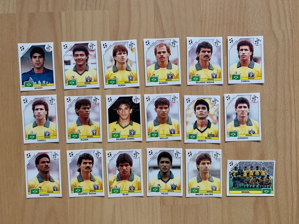 Panini Football Sticker WM Italia 90 - Brasil/Brasilien | Kaufen auf ...