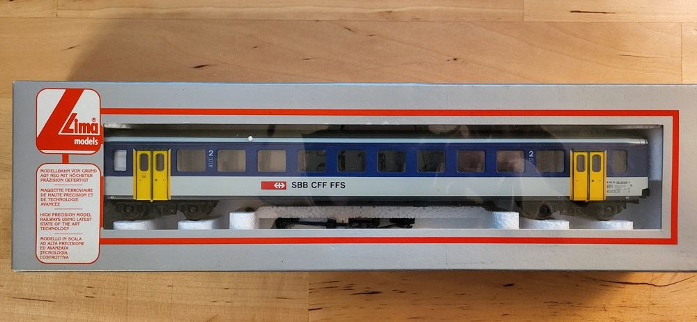 Lima H0 EW II 2. Kl. SBB mit gelben Aussenschwingtüren, neu (Neu ...