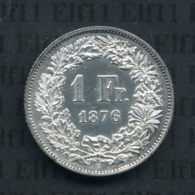 CHF___1.00 1876 -stgl 1 Franken (Neu (gemäss Beschreibung)) in Widnau für CHF 660 – mit ...
