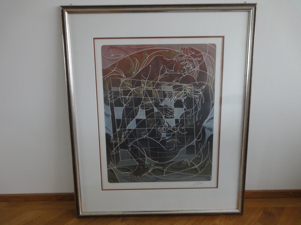 Grosses Original-Litho von Hans Erni / Liebespaar (145/150) (Gebraucht) in Winterthur für CHF ...