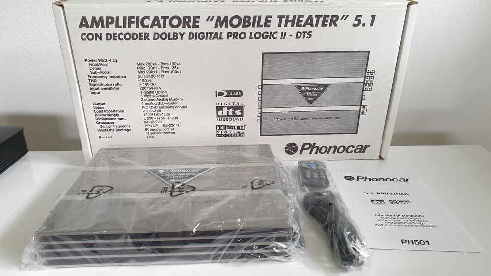 Brandneuer Phonocar PH501 5.1 Verstärker – Top-Audioerlebnis (Neu und originalverpackt) in ...