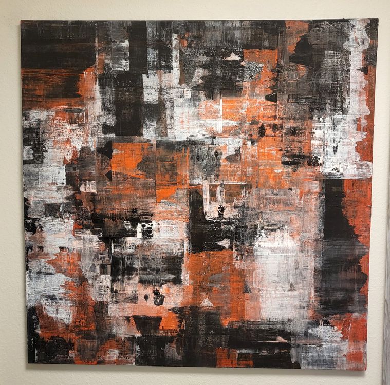 😊 BILD,100x100cm, auf Leinwand, handmade (Neu (gemäss Beschreibung)) in Oberwil für CHF 185 ...