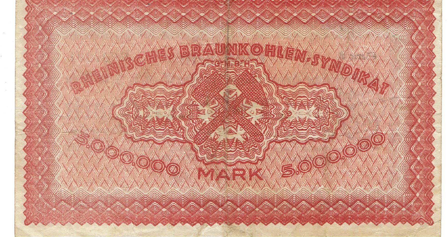 Köln 5 Mil.Mark Serie B 01.08.1923 VZ-VZ+ (Gebraucht) in Steffisburg ...