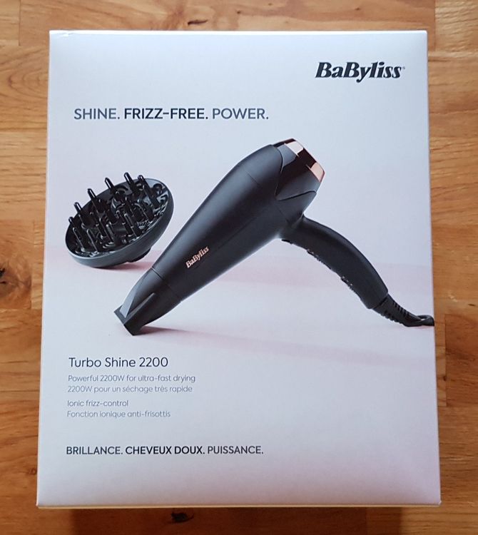 BaByliss Turbo Shine 2200 Föhn, neuwertig und unbenutzt (Neu und ...