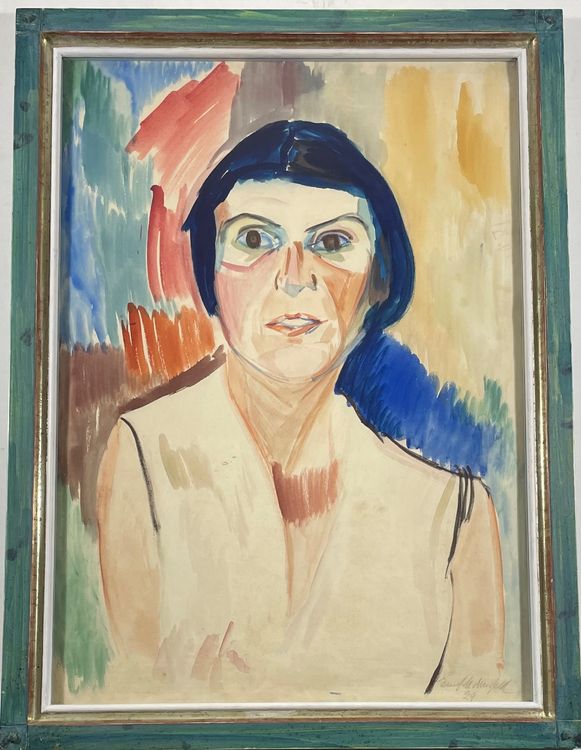 Ernest Max Musfeld (1900-1964) grosse Gouache | Kaufen auf Ricardo