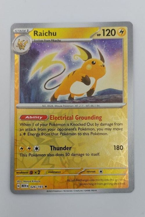 Raichu Reverse Holo (026/165 Set MEW 151) NM / ENG | Kaufen auf Ricardo