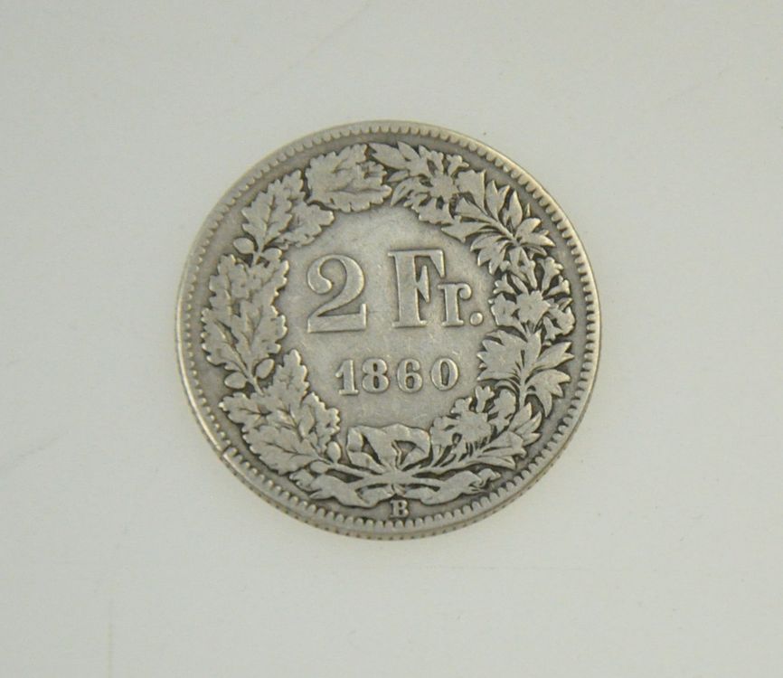 Schweiz 2 Franken 1860 Sitz. Helvetia | Kaufen auf Ricardo