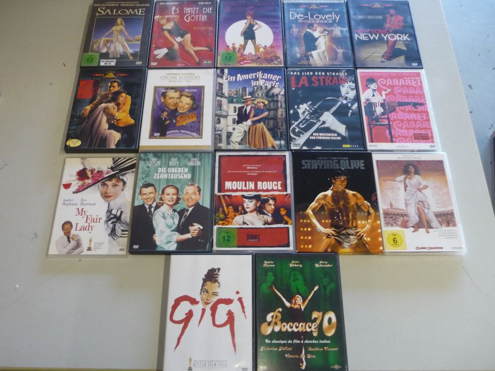 DVD Set 8 - 17x DVD Musical Broadway Klassiker Sammlung -Top (Gebraucht ...