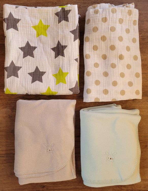 Babytücher, Stilltücher, Babyfleece (Gebraucht) in Vallamand für CHF 1 ...