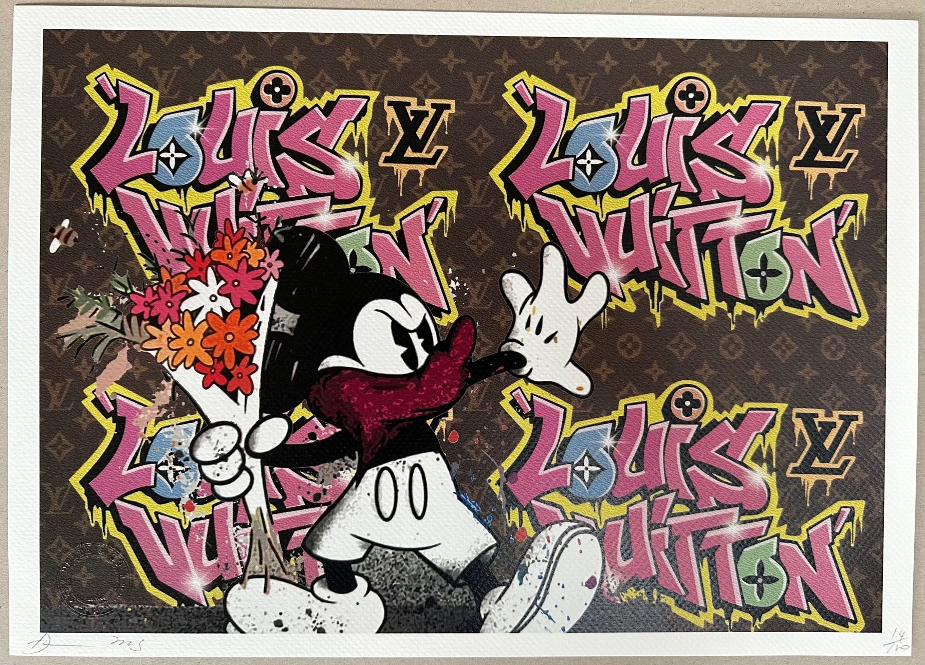 Death: Banksy Vuitton Mickey, signiert 14/100 (Neu (gemäss Beschreibung ...