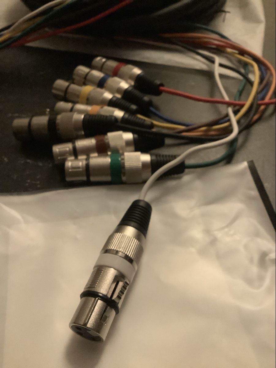 Multicore-Kabel XLR auf XLR - 6 Meter - Farbig (Neu (gemäss ...