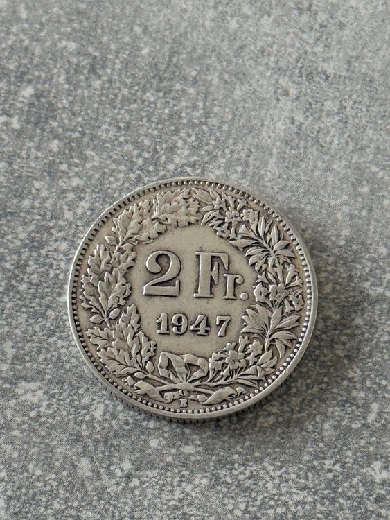 2 Franken 1947 sehr schön + (Gebraucht) in Wallisellen für CHF 9.5 – mit Lieferung auf Ricardo ...