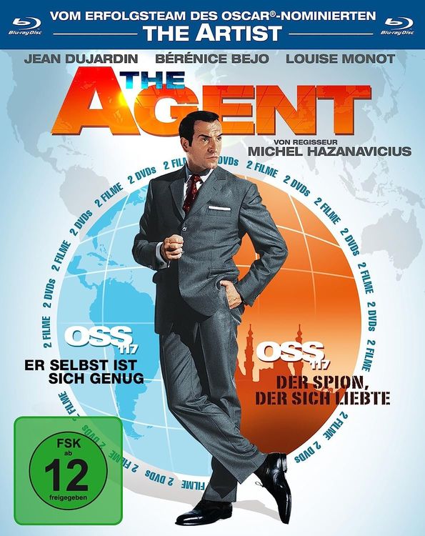 The Agent - OSS 117 Teil 1 & 2 - Jean Dujardin - 2 Blu-ray (Neu (gemäss ...