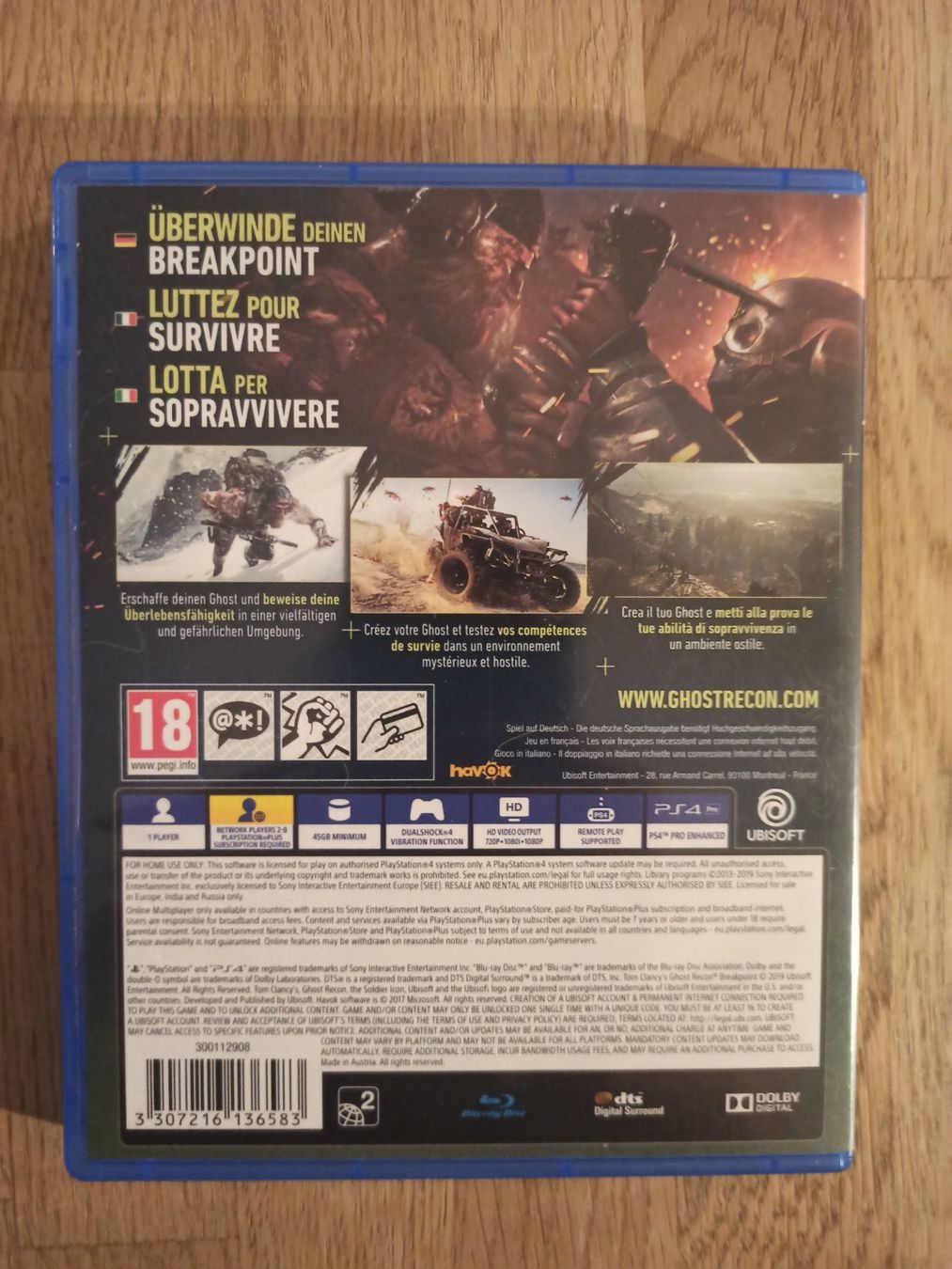 Tom Clancy's Ghost Recon Breakpoint PS4 / PS5 📀🎮📀 (Gebraucht) in ...