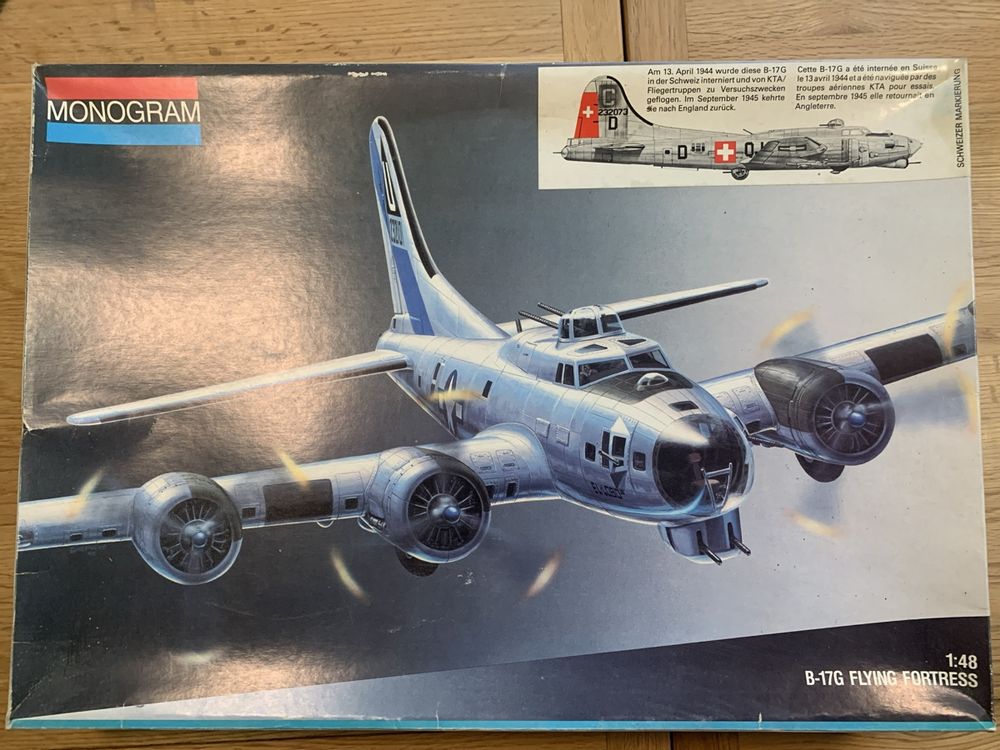 Monogram B-17G Flying Fortress Model Kit 1:48 (Neu (gemäss Beschreibung)) in Aeugst am Albis für ...