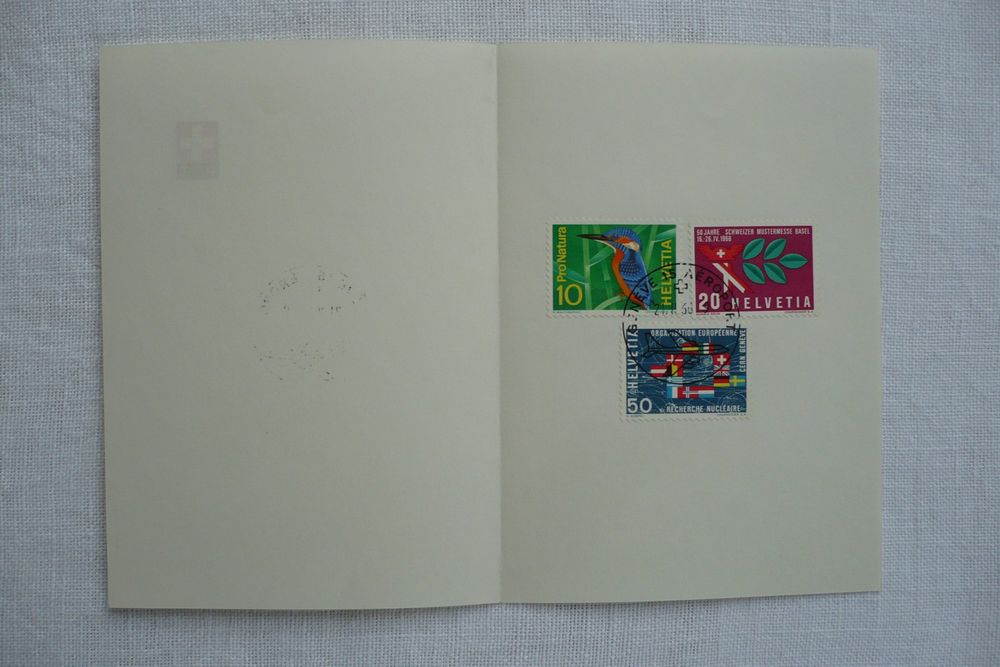 21.2.66 PTT-Faltblatt ET Werbemarken SBK 439 - 441 (Gebraucht) in Zürich für CHF 1 – mit ...