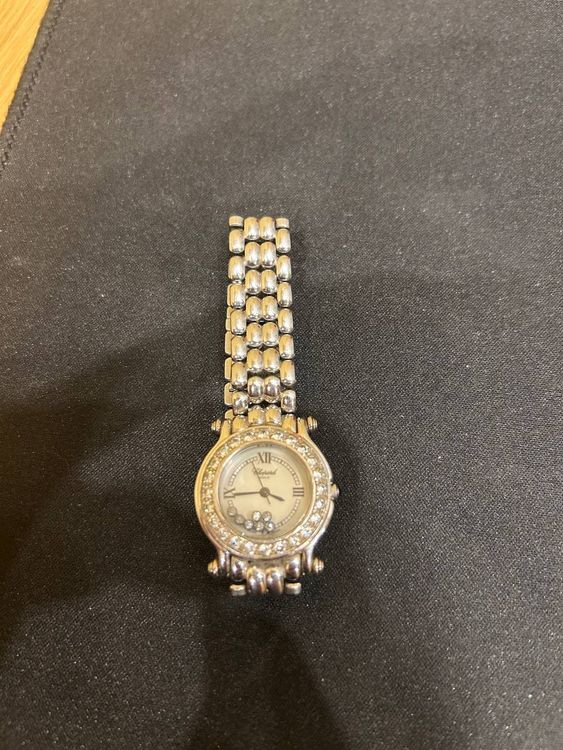 Chopard Happy Diamonds Watch - Diamond Bezel - Silver - 40 c (Gebraucht ...