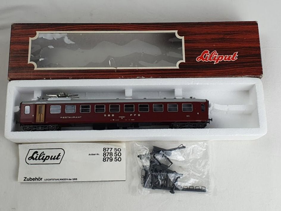 Liliput 87554 SBB Speisewagen WR Leichtstahl neuwertig, OVP | Kaufen auf Ricardo