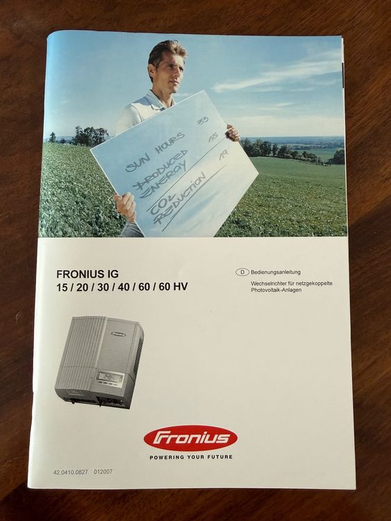 Fronius IG 30 Solarwechselrichter 2.5 kW (Gebraucht) in Hünibach für ...