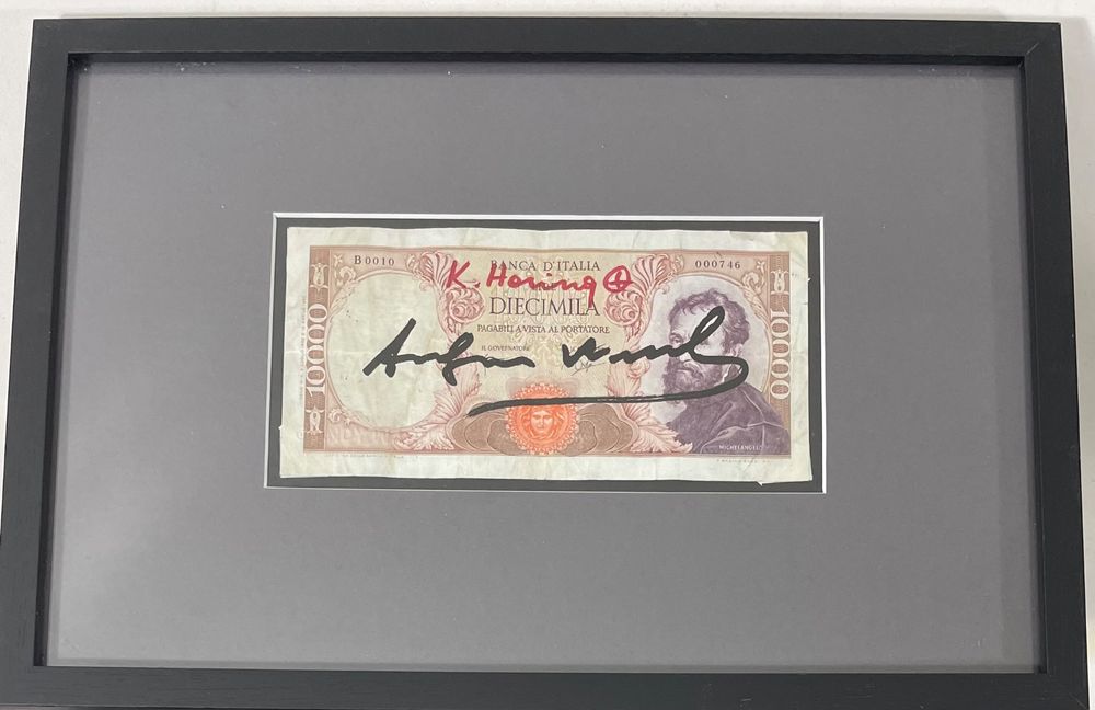 Andy Warhol & Keith Haring Geldschein Handsigniert (Gebraucht) in Root für CHF 329 – mit ...