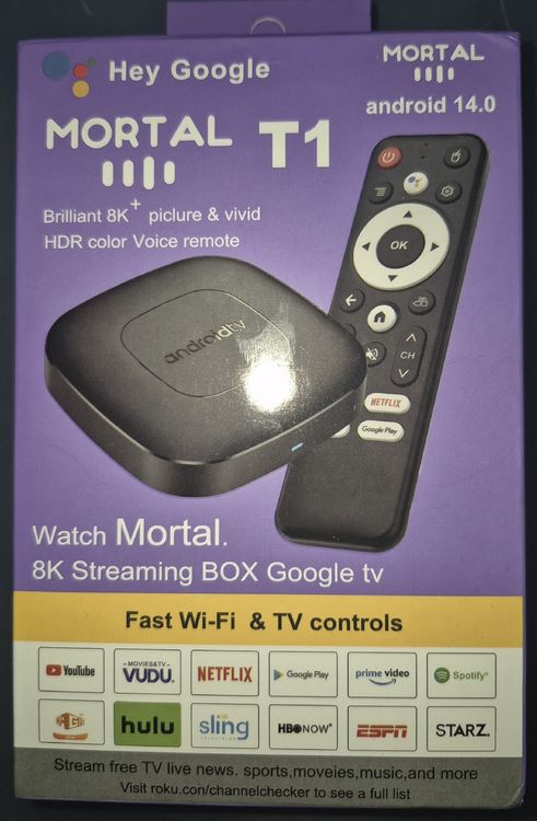 Android TV Box Mortal T1 | Kaufen auf Ricardo