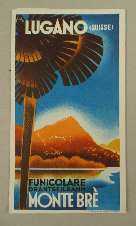 LUGANO DRAHTSEILBAHN MONTE BRÉ, PROSPEKT MIT FAHRPLAN | Kaufen auf Ricardo