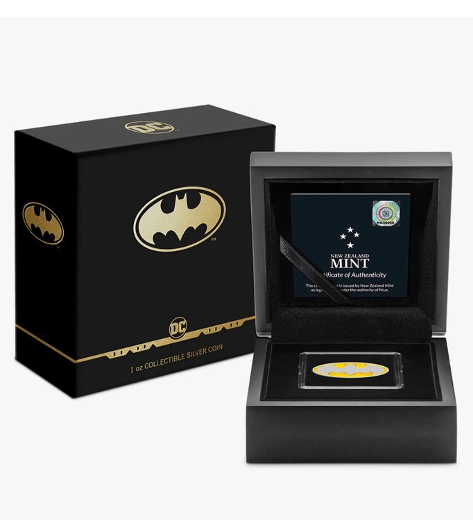 BATMAN Logo 1 Unze Silber Limitiert! (Neu und originalverpackt) in Thun ...