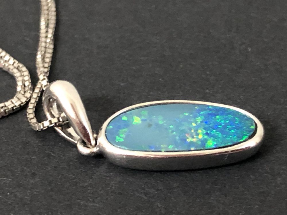 Silber Kette mit Opal Anhänger 925 (Gebraucht) in Spiegel b. Bern für CHF 63 – mit Lieferung auf ...