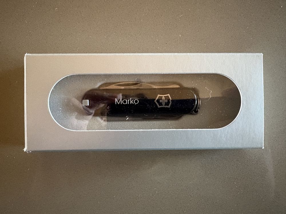 Victorinox Taschenmesser graviert "Marko" mit Box (Neu und ...