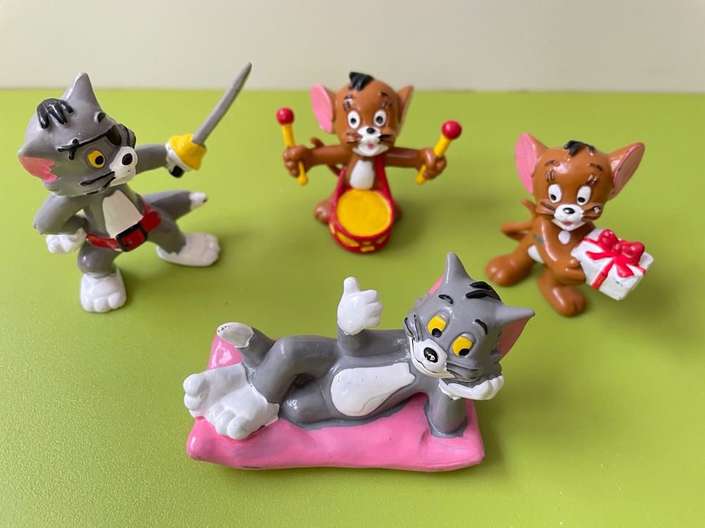 4x Tom & Jerry Comic Figur 1986/2000 MGM Turner Bully (Gebraucht) in ...