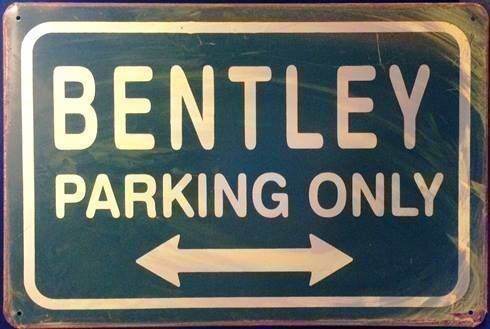 Rusty Blechschild-BENTLEY PARKING ONLY-G (Neu und originalverpackt) in ...