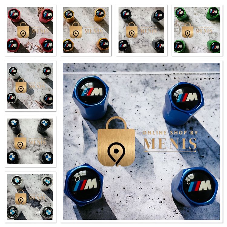 BMW M Ventilkappe Ventildeckel Aluminium 4er-Set Neu (Neu und ...