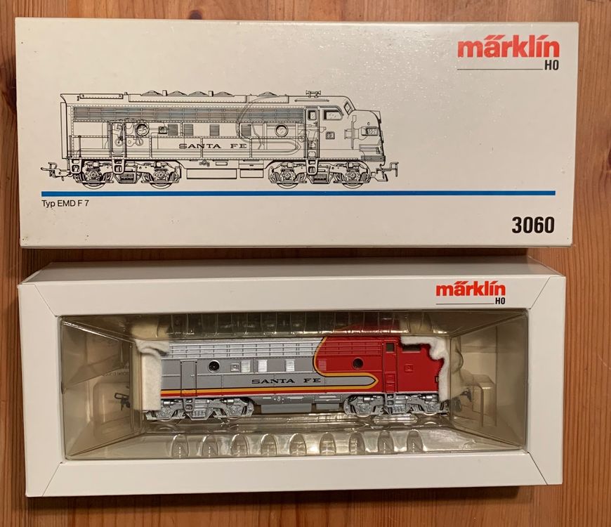 Märklin H0 3060+4060 USA Diesellok EMD F7 SANTA FE 2-teilig | Kaufen ...