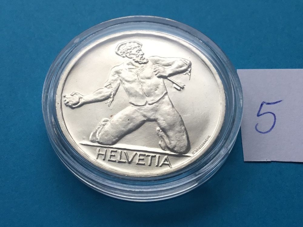 5 Franken Silbermünze St Jakob 1944 Unzirkuliert stgl | Kaufen auf Ricardo