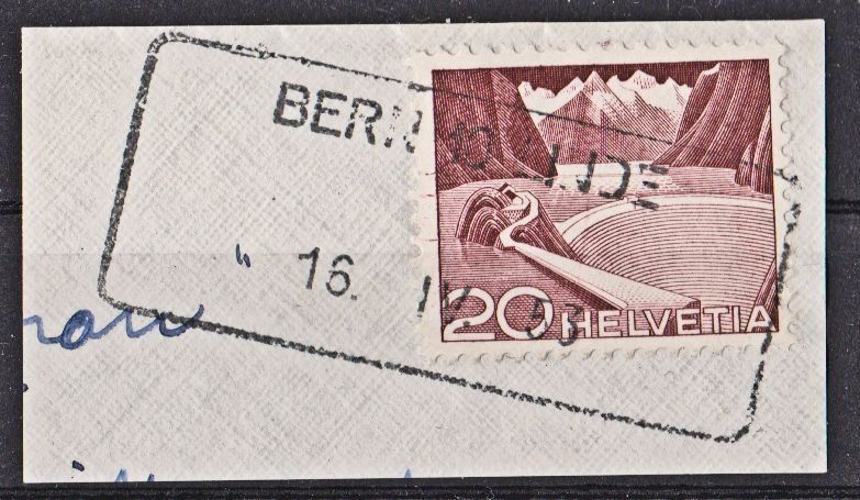 Aushilfsstempel, Bern 10 Linde 1953 (Gebraucht) in Basel für CHF 2 – mit Lieferung auf Ricardo ...