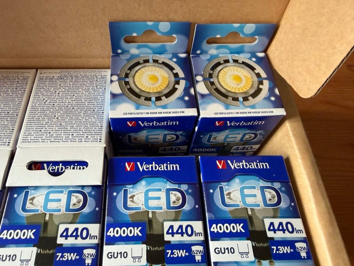 Verbatim LED Lampen - GU10, 7.3W, 4000K, 440lm - 10er Box (Neu und ...