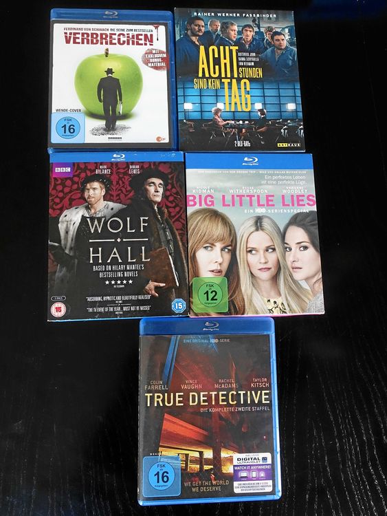 Fünf Bluray-Discs Serien: True Detective, Wolf Hall u. a. (Gebraucht ...