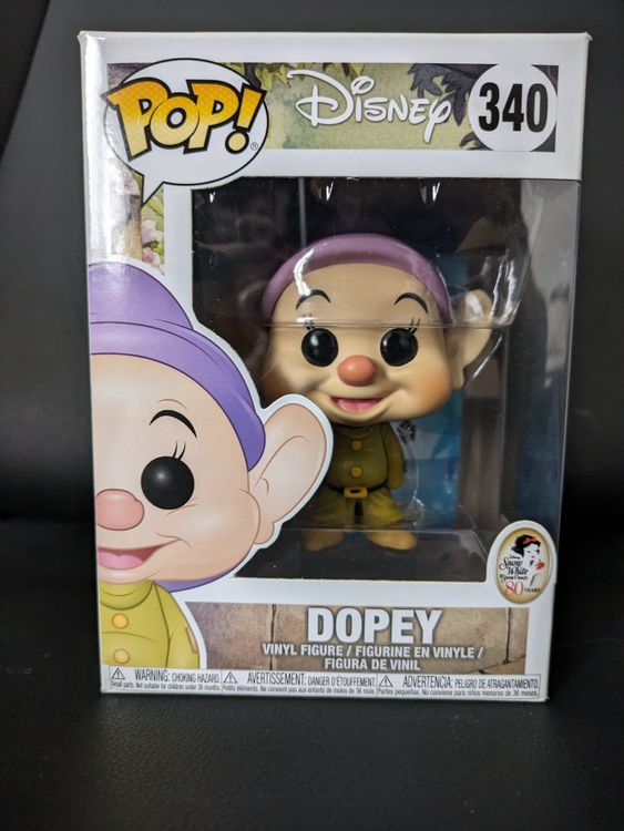 Funko Pop! Disney Snow White - Dopey (Seppl) #340 (Neu und ...