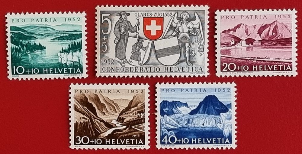 PRO PATRIA SERIE Z 56 - 60 1952** (Neu (gemäss Beschreibung)) in Düdingen für CHF 1 – mit ...