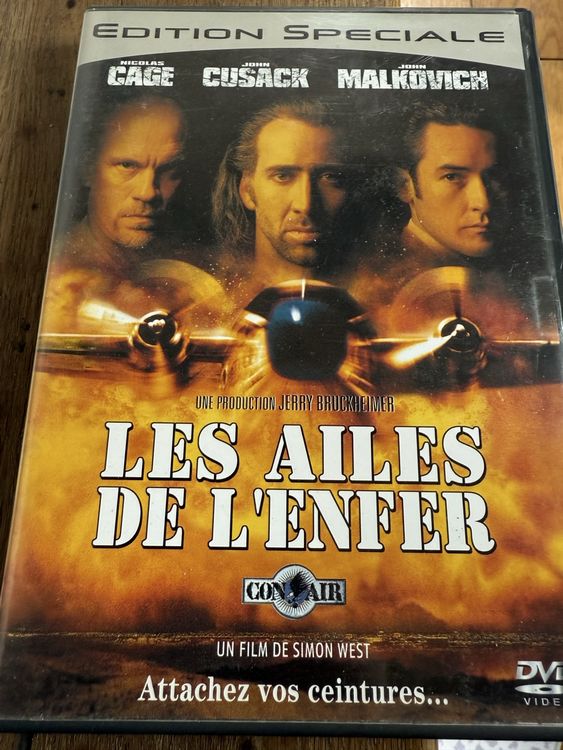 Les ailes de l’enfer (Nicolas Cage, John Malkovich) (Gebraucht) in Troinex für CHF 5 – mit ...