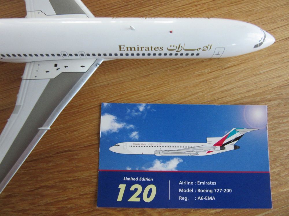 Emirates Boeing 727-200 A6-EMA 1:200 (Gebraucht) in Steinmaur für CHF ...